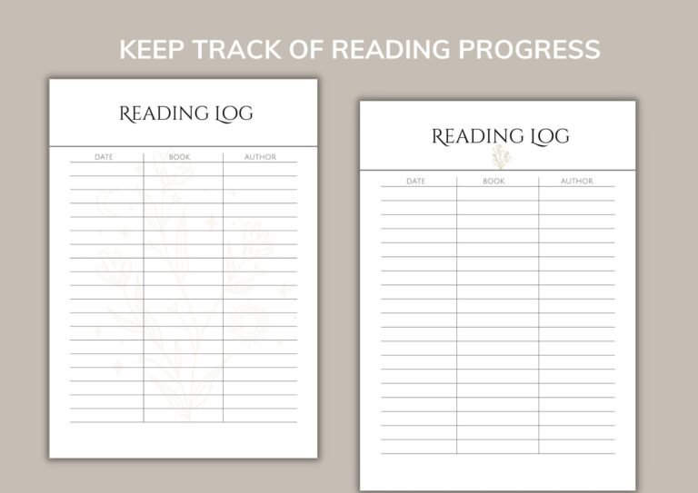 Printable Reading Planner Boho Style - Printable Works