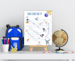Printable Reward Chart with Rocket Space Ship - Printable Works