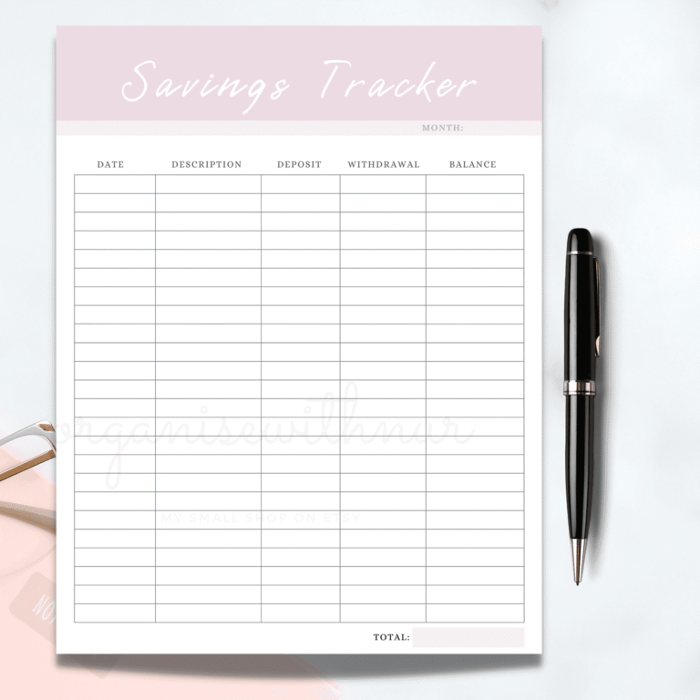 Printable Budget Planner, Finance Tracker - Printable Works