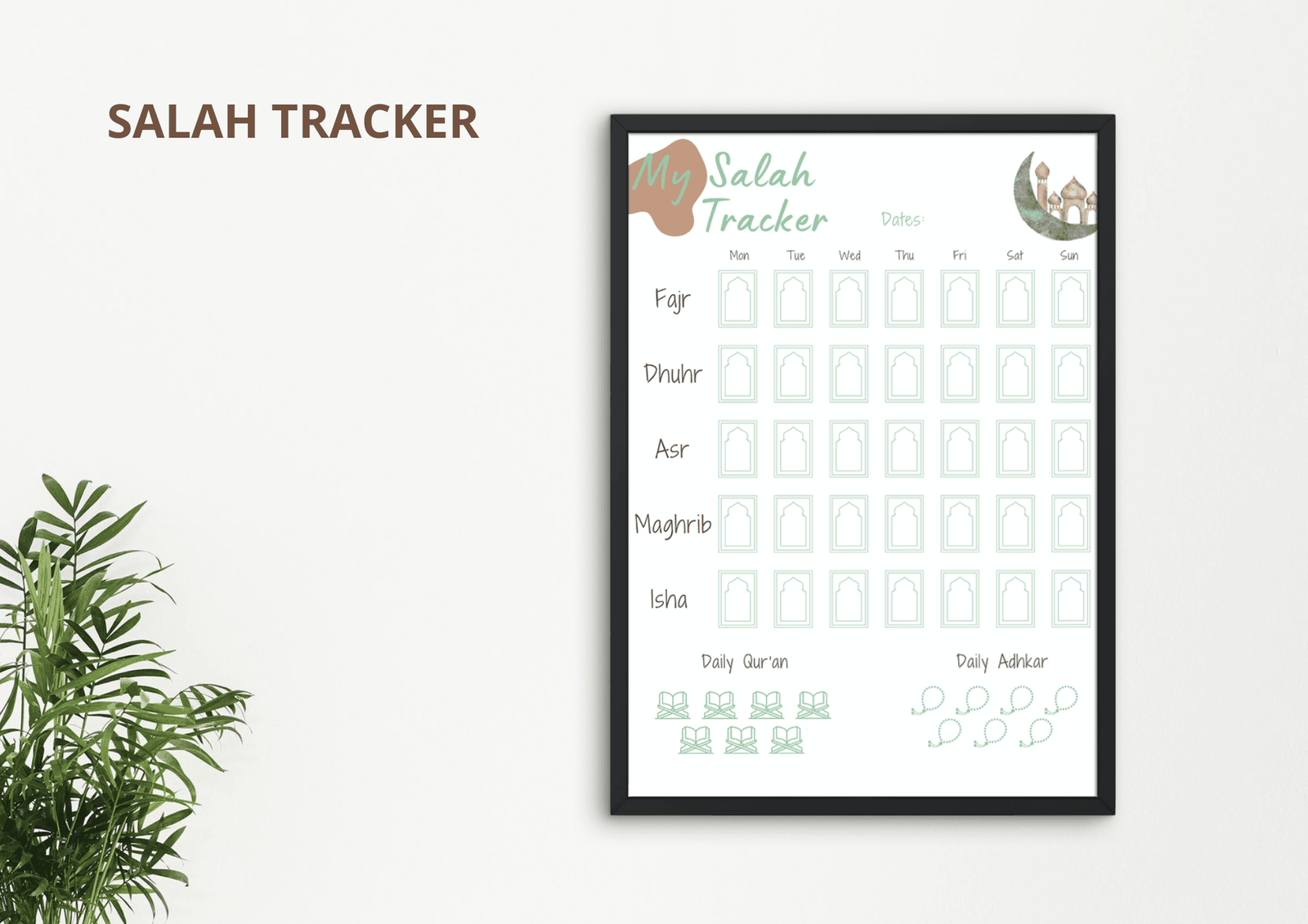 Printable Salah Tracker - Printable Works