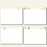 200+ Daily Routine Cards - Printable Works
