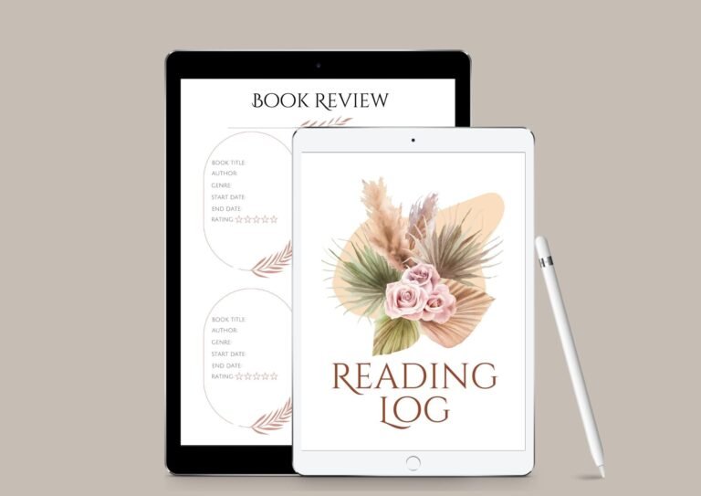 Printable Reading Planner Boho Style - Printable Works