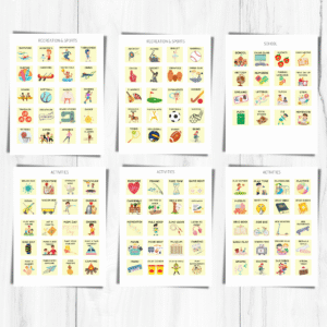 400+ Kids Daily Routine Cards and 8 Charts - Printable Works