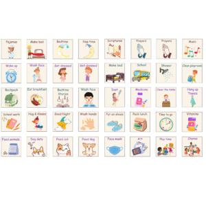 600+ Visual Routine Cards for Kids - Printable Works