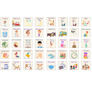 600+ Visual Routine Cards for Kids - Printable Works