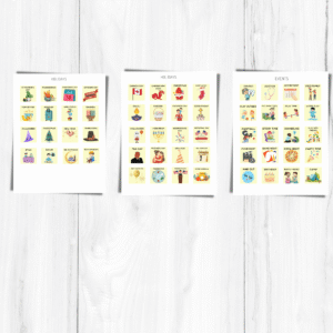 400+ Kids Daily Routine Cards and 8 Charts - Printable Works