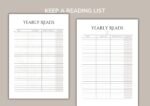 Printable Reading Planner Boho Style - Printable Works