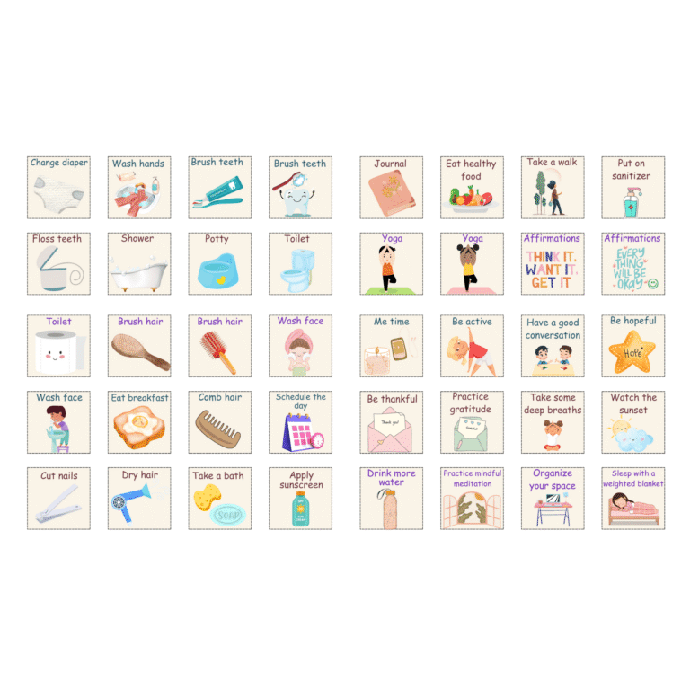 600+ Visual Routine Cards for Kids - Printable Works