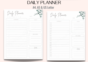Printable Simple Daily Organizer - Printable Works