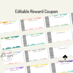 64 Printable & Editable Reward Coupons for Kids - Printable Works