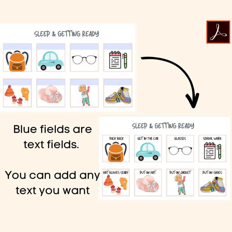 400+ Visual Schedule Cards with 8 Charts - Printable Works