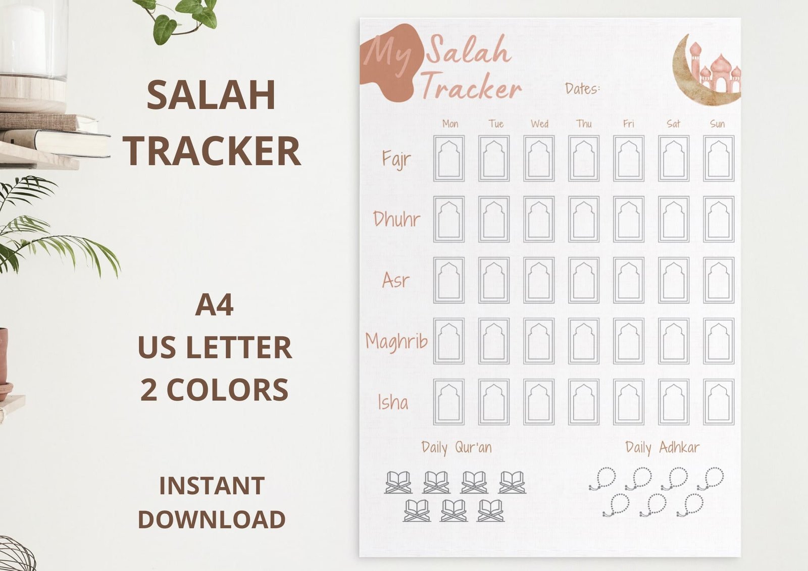 Printable Salah Tracker - Printable Works