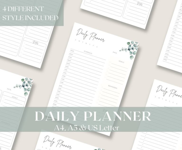 Printable Simple Daily Organizer - Printable Works