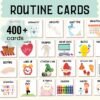 400+ Routine Cards, Visual Schedule - Printable Works
