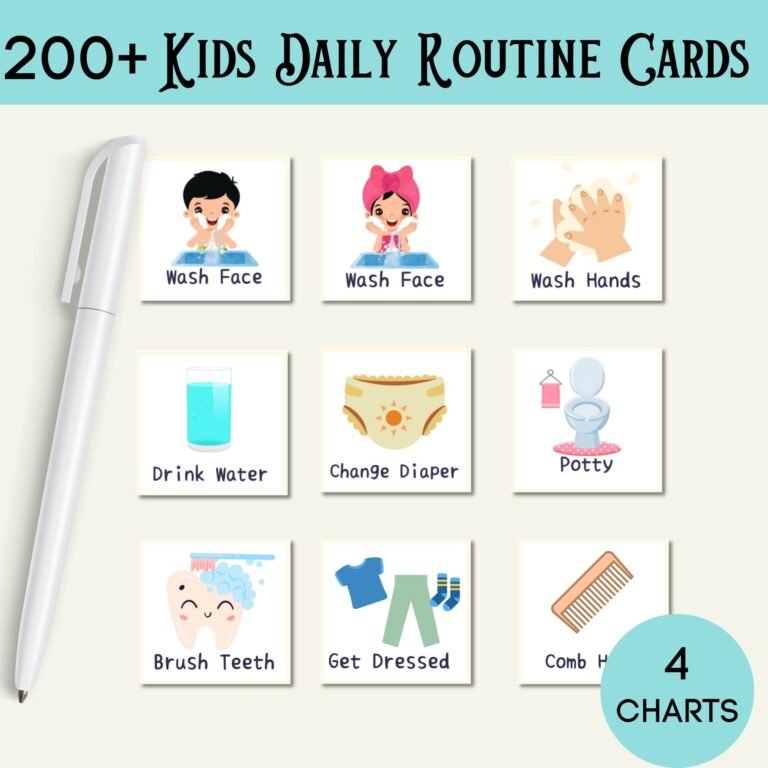 ADHD Routine Cards Archives - Printable Works