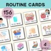 156 Kids Daily Routine Cards, Printable - Printable Works