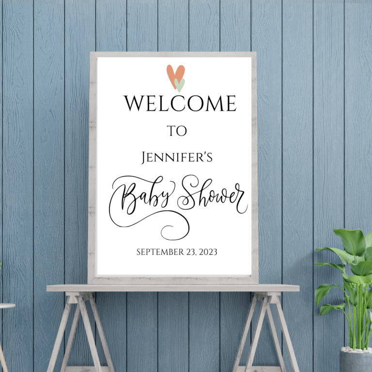 Baby Shower Welcome Sign - Printable Works
