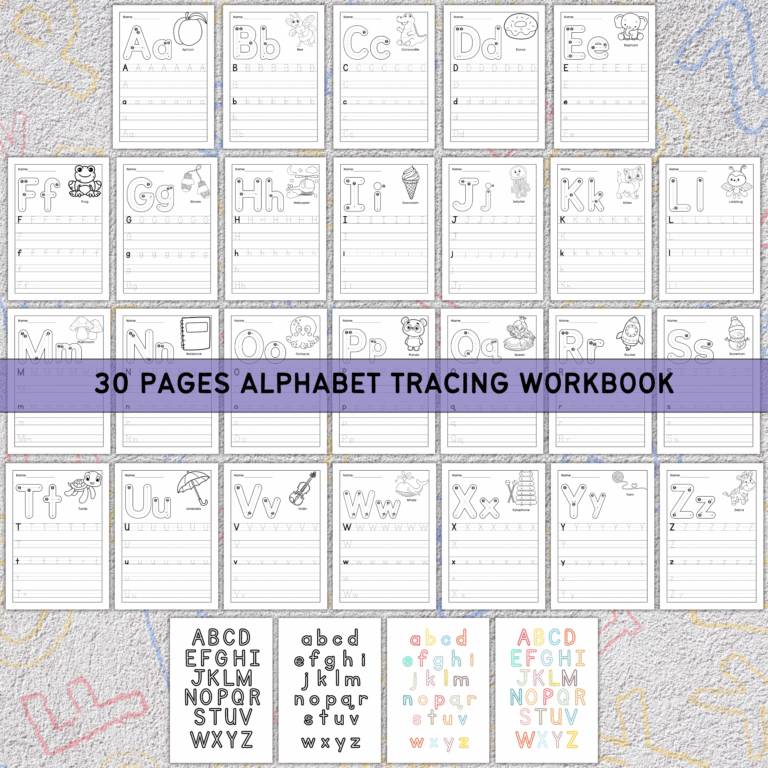 Alphabet Tracing Worksheet for Kids - Printable Works