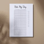 Rate My Day, Printable Mood Tracker - Printable Works