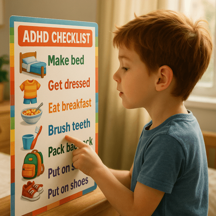 Checklist for Kids with ADHD - Printable Works
